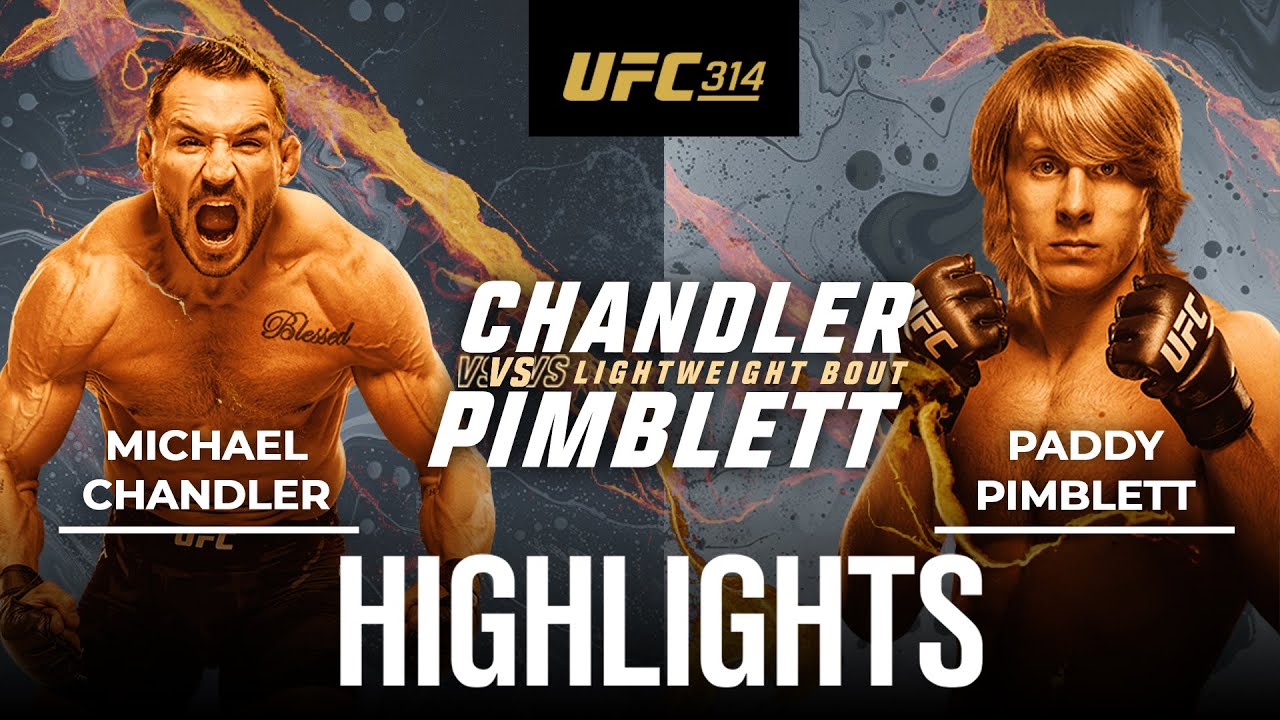 Michael Chandler vs Paddy Pimblett | Highlights | UFC 314 | Co-Main ...
