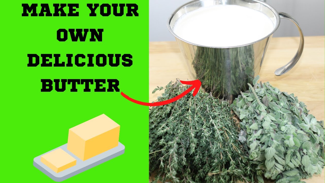 Make your own HEALTY ORGANIC BUTTER - YouTube
