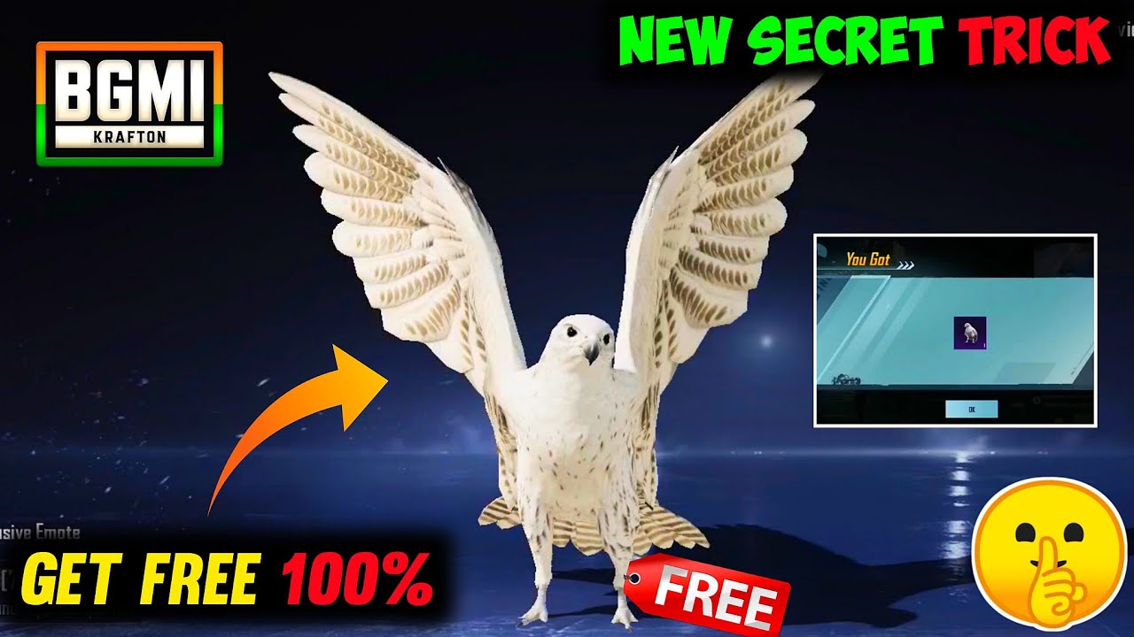 How To Get Free Falcon In Bgmi 2023 | Bgmi Me White Bird Kaise Le ...