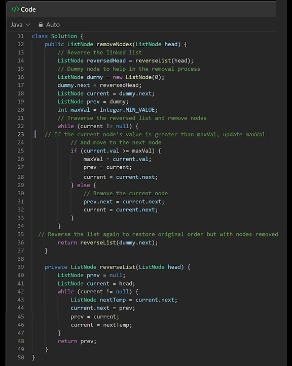 2487 Remove Nodes From Linked List - YouTube
