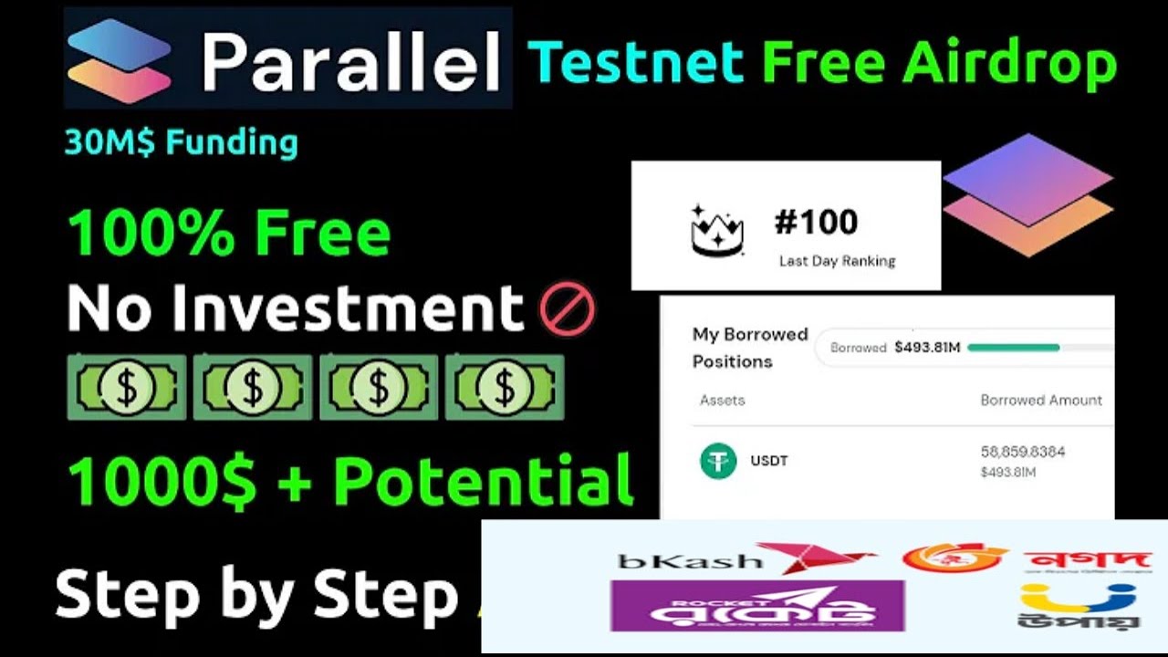 Online income BD payment bkash nogad 2024 / Parallel Testnet AirDrop ...
