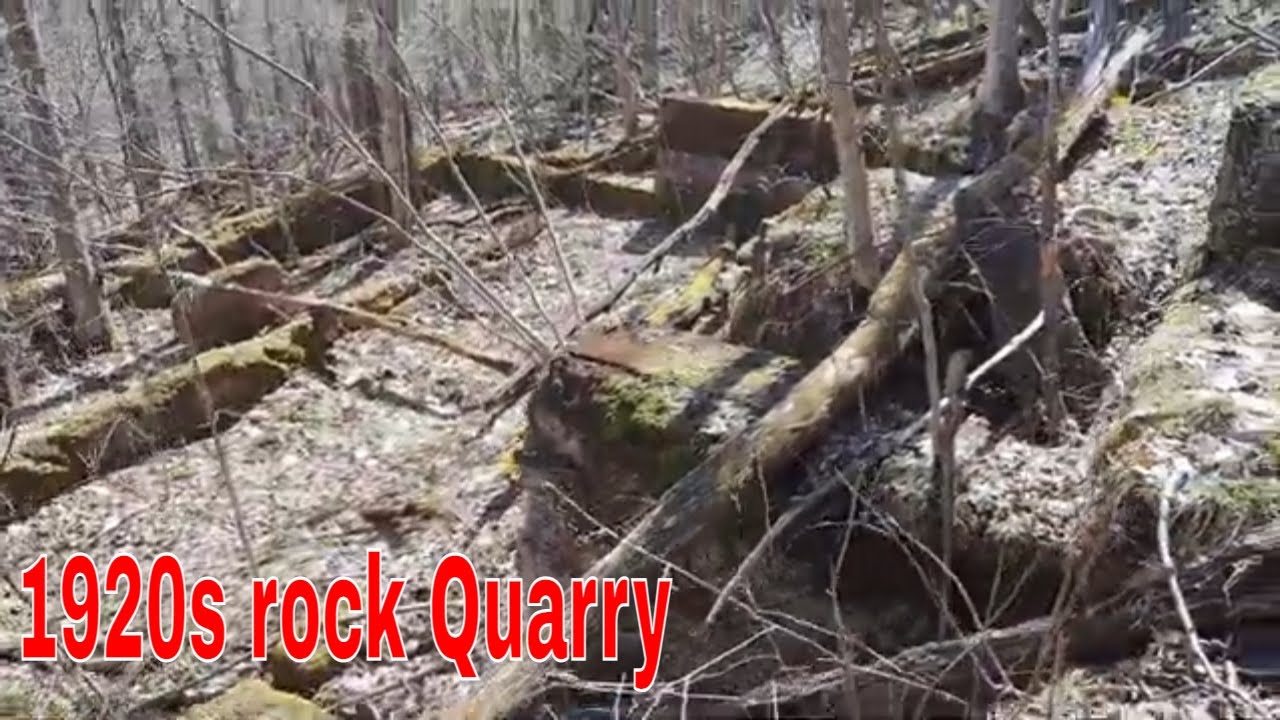 PA History Old PA Ruins of a 1920s Rock Quarry in pa - YouTube
