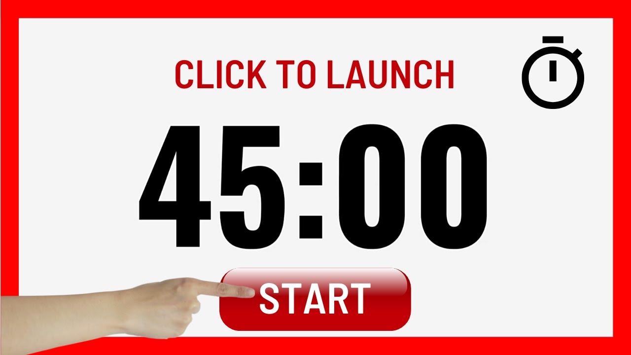 45 minutes TIMER for WORK & STUDYING ⏱ - YouTube