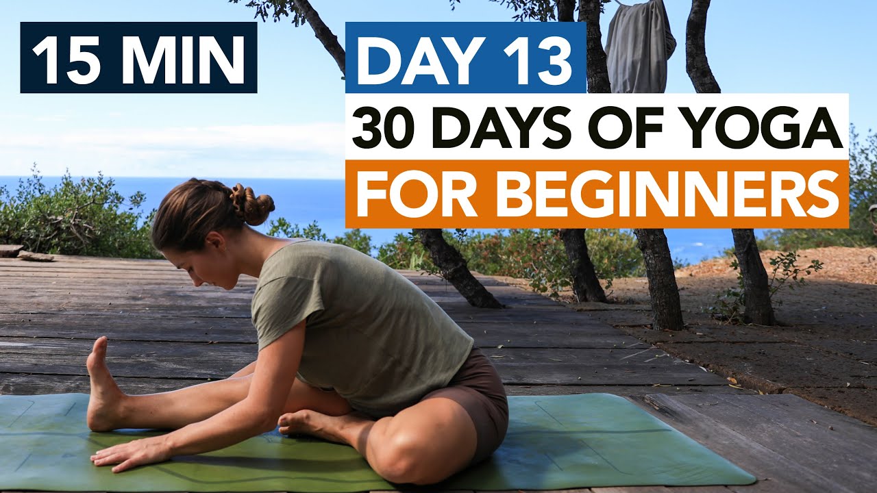 15 Min Evening Yoga Routine (Day 13) 30 Days of Yoga For Beginners ...