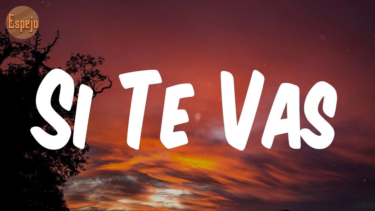 Sech - Si Te Vas (Lyrics/Letra) - YouTube