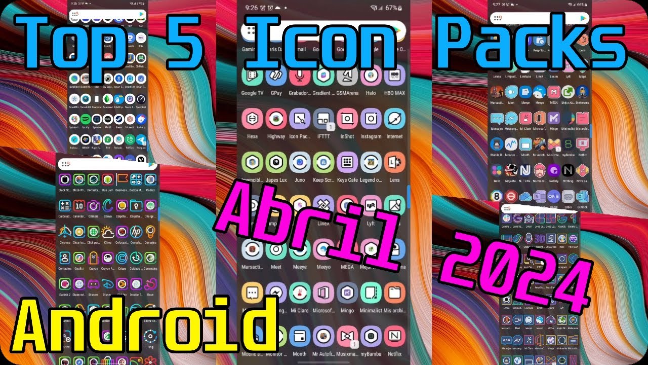 Top 5 Icon Packs Para Android Abril 2024 - YouTube