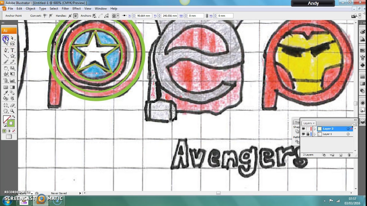 Drawing Using Shapes Pathfinder on Adobe Illustrator - YouTube