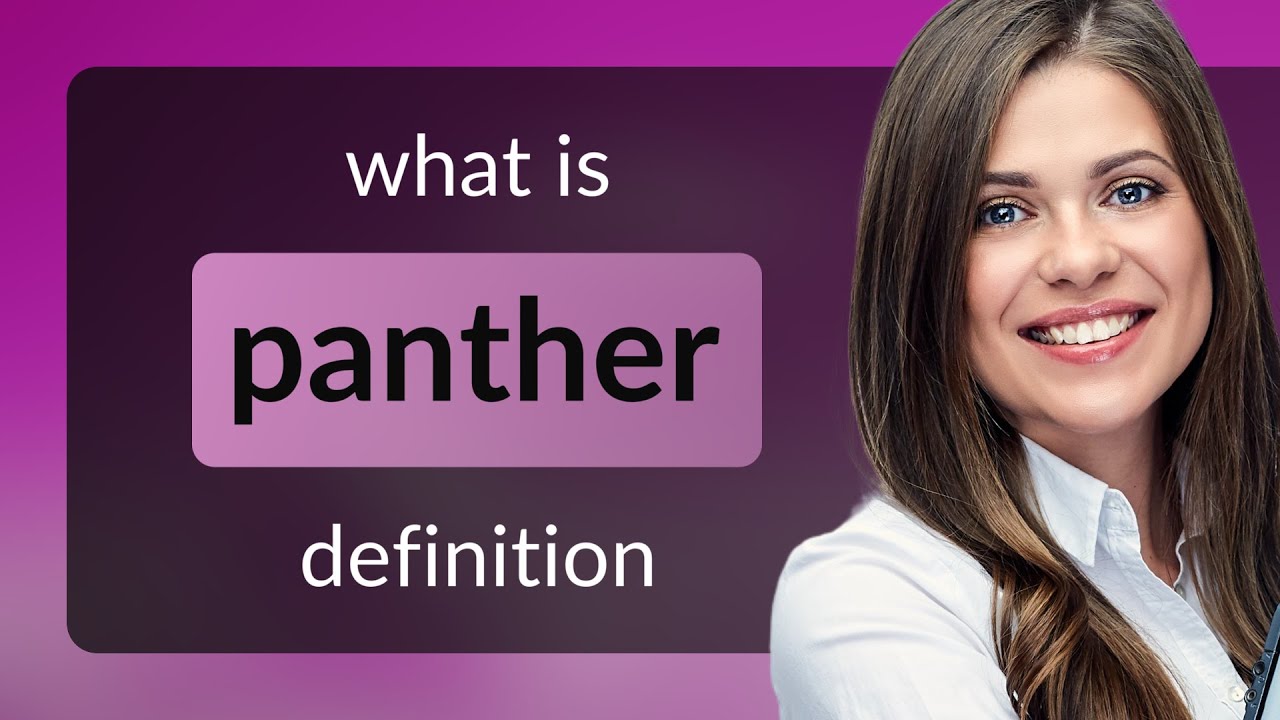 Panther — PANTHER definition - YouTube