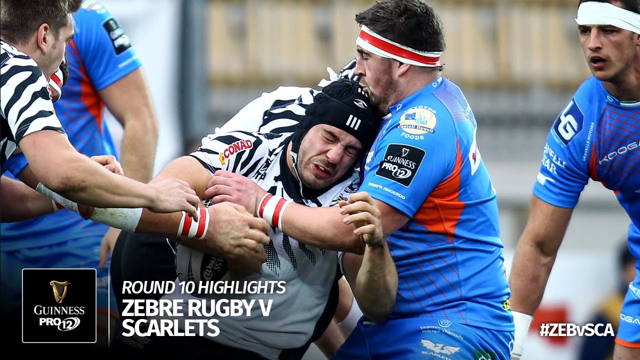 Round 10 Highlights: Zebre Rugby v Scarlets Rugby | 2016/17 season ...