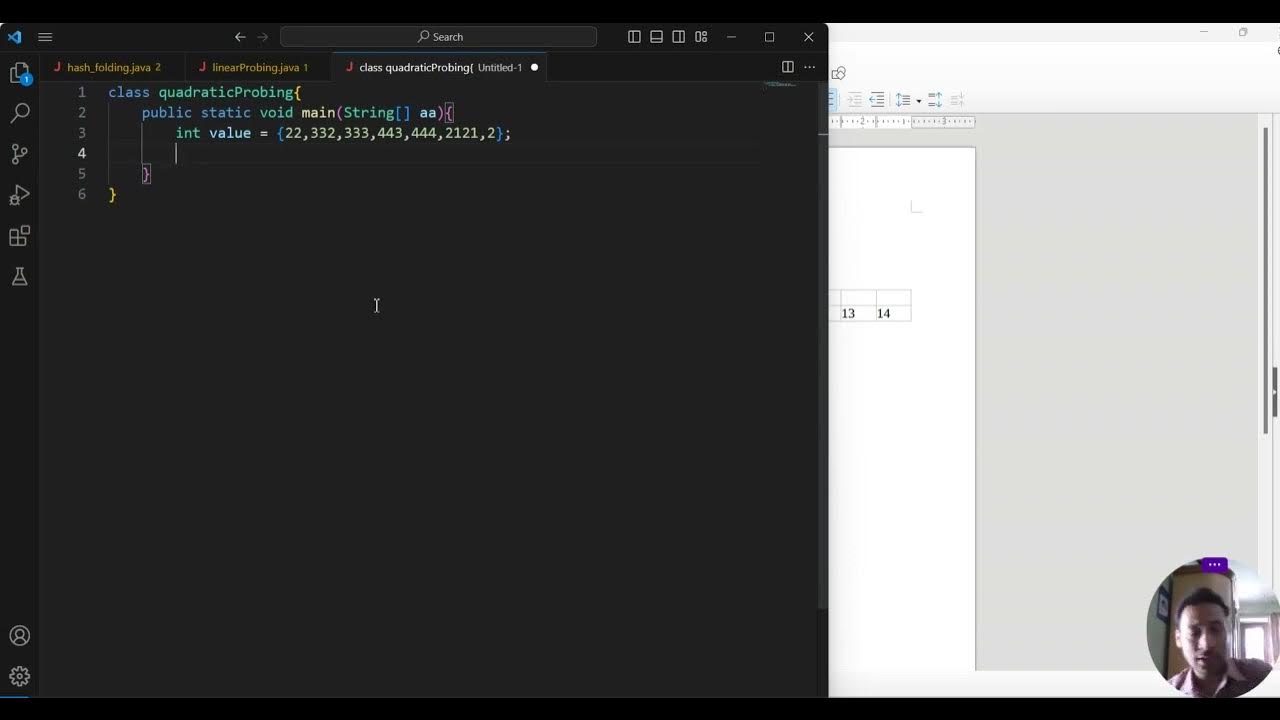 quadratic Probing A hash collision resolution technique with Java - YouTube