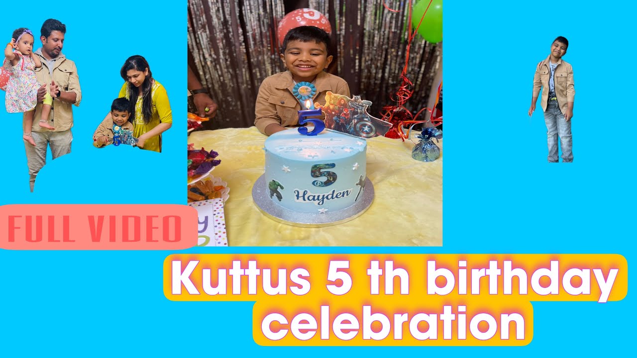 kuttus 5 th birthday celebration 23/08/2022 - YouTube