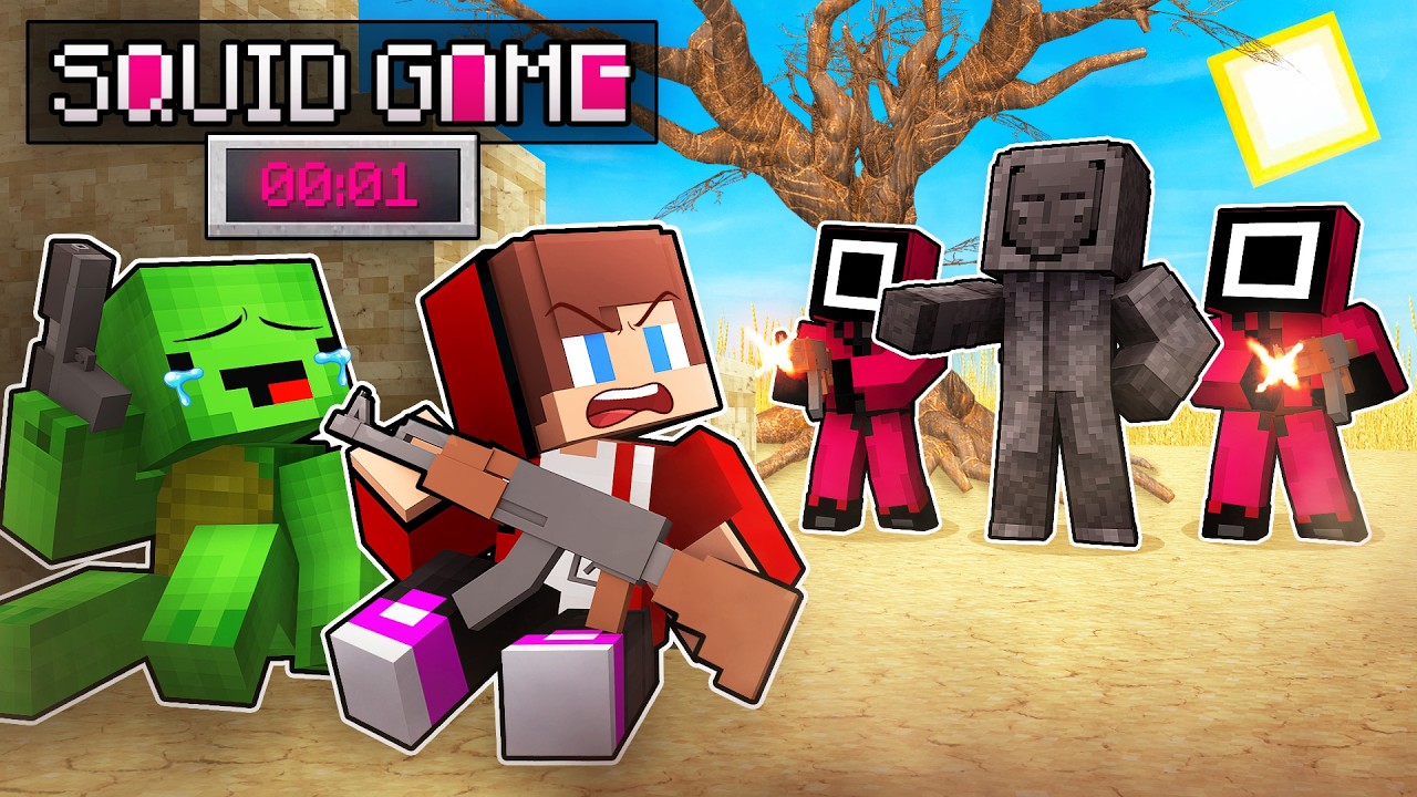 How JJ and Mikey Escape from SQUID GAME 2? - Minecraft Animation / Maizen - YouTube