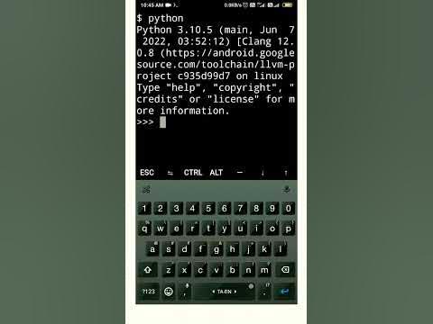 Run python on mobile #reels #terminator #termux #python #pythontutorial ...