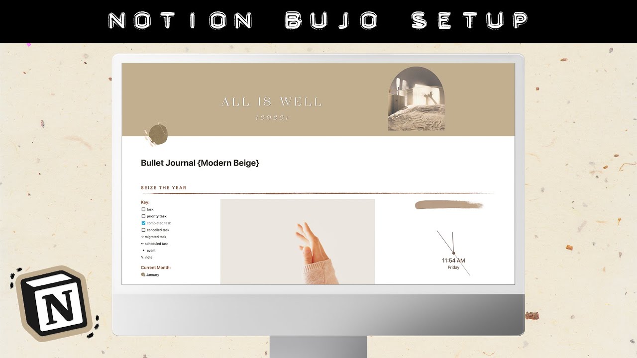 Digital Bullet Journal Setup In Notion Free Basic Notion Template Digital Bullet Journal Setup In Notion Free Basic Notion Template