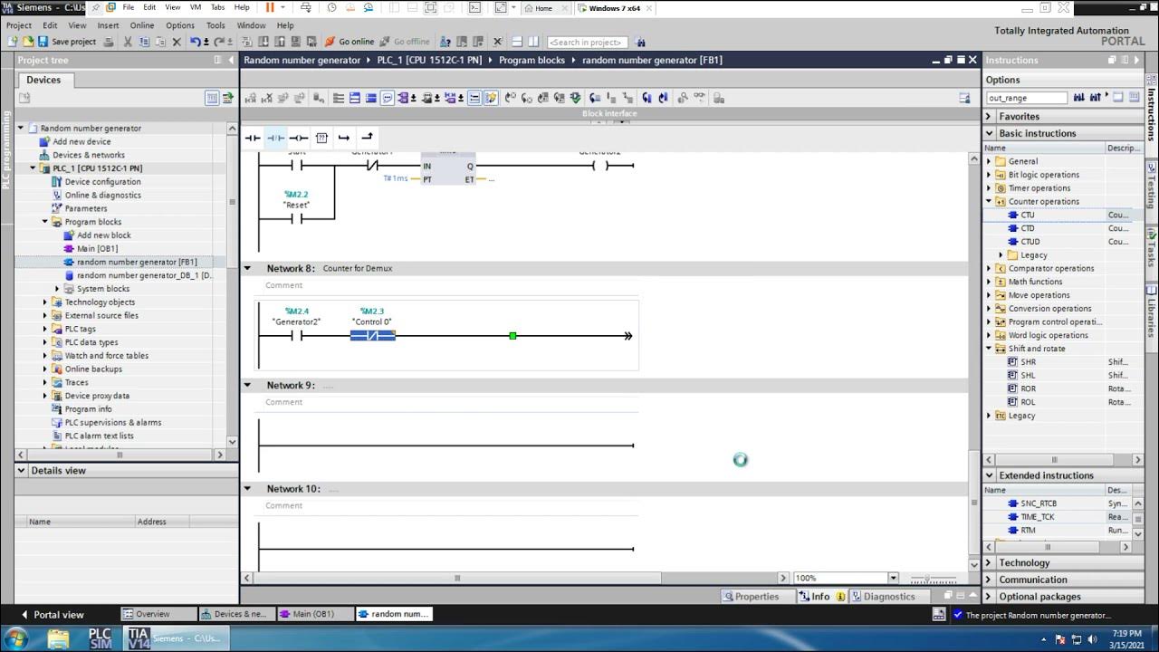 Random number generator in TIA Portal. Part2 - YouTube