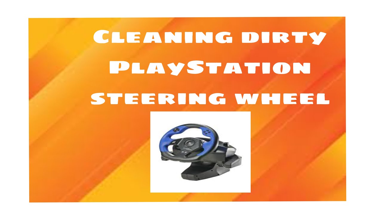 Cleaning 🧽 dirty Ps2 steering wheel - YouTube