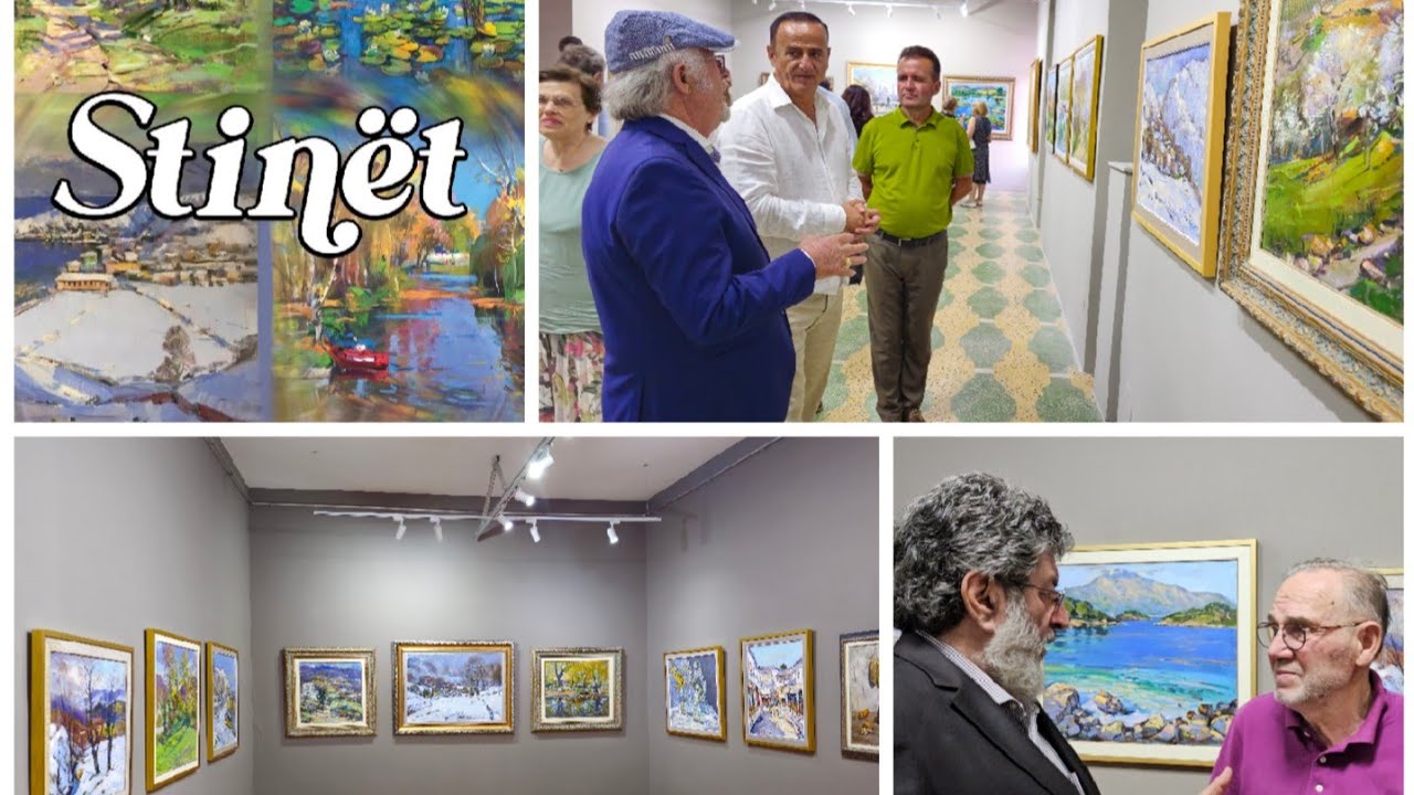 Piktori Sadik Kasa sjell "Stinët" në Pogradec #painting #expository # ...