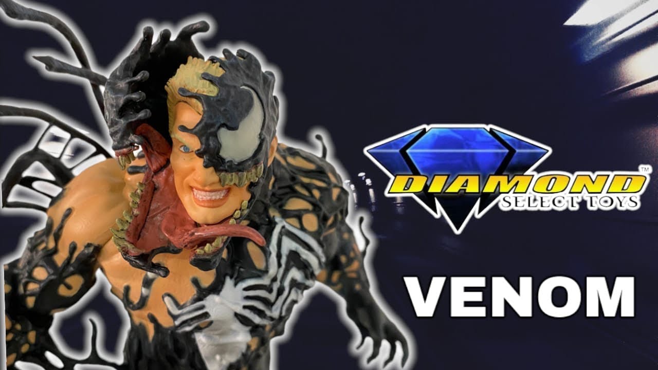 UNBOXING estatua Venom diamond select toys PVC diorama - YouTube