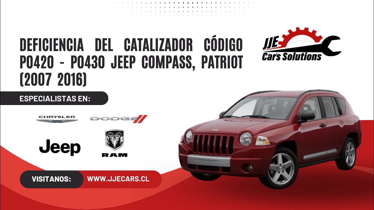 Check Engine ⚠️Código P0420 Deficiencia del catalizador JEEP COMPASS ...