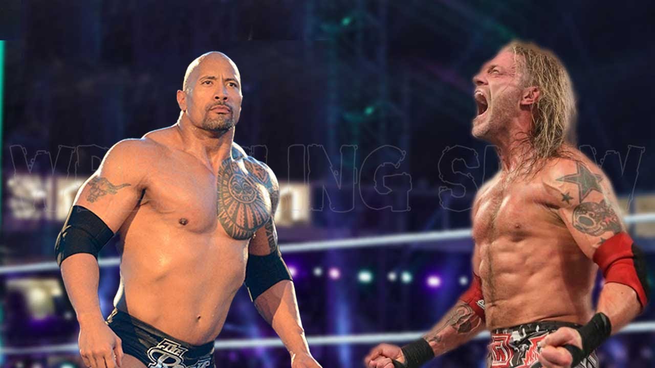 The Rock vs Edge Match Wrestling Show - YouTube