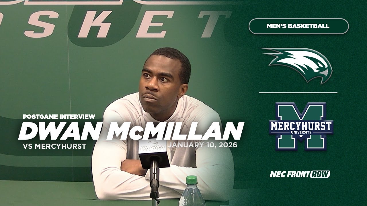 Postgame | Wagner Men's Basketball vs. Mercyhurst | Dwan McMillan - YouTube