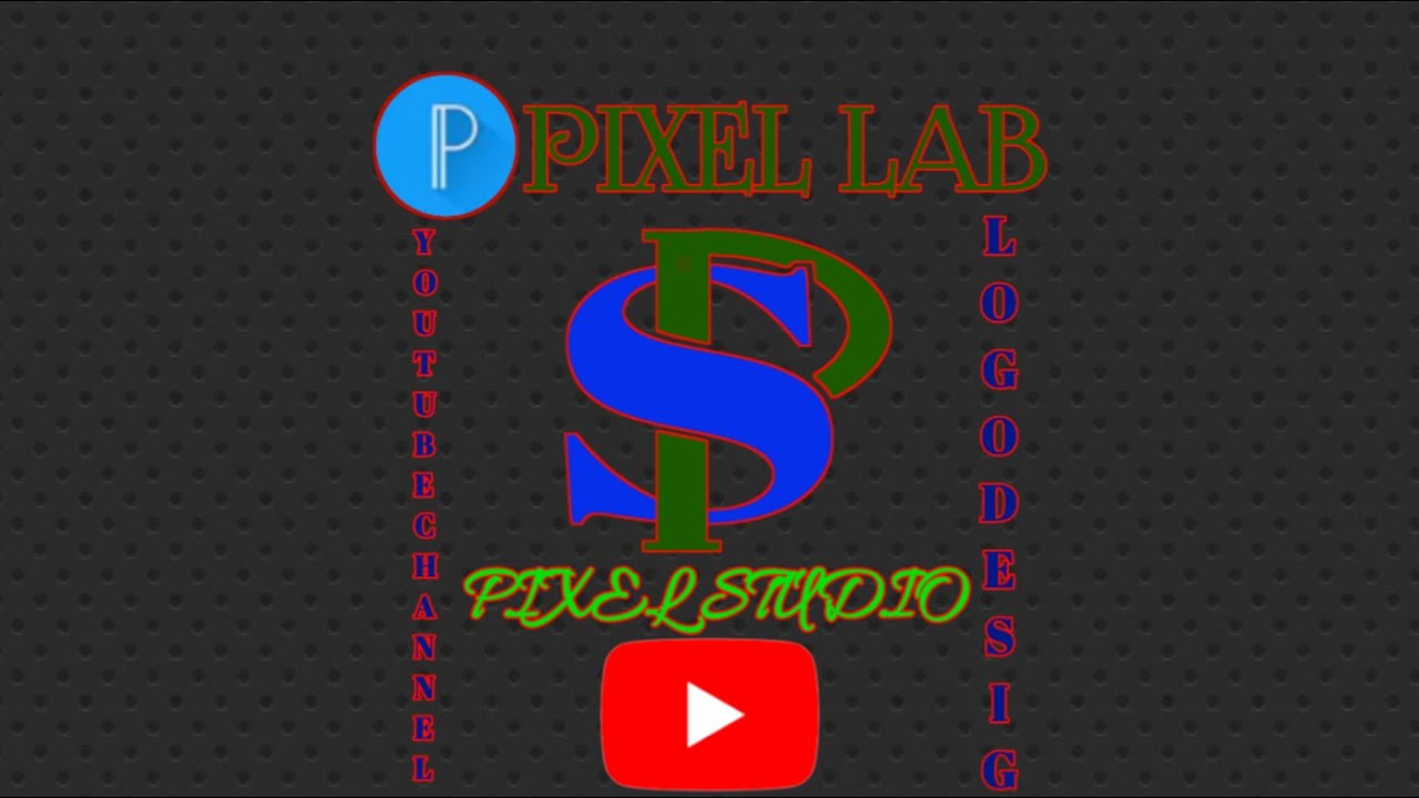 how to create pixel studio (PS) logo with pixellab| pixellab logo design| - YouTube
