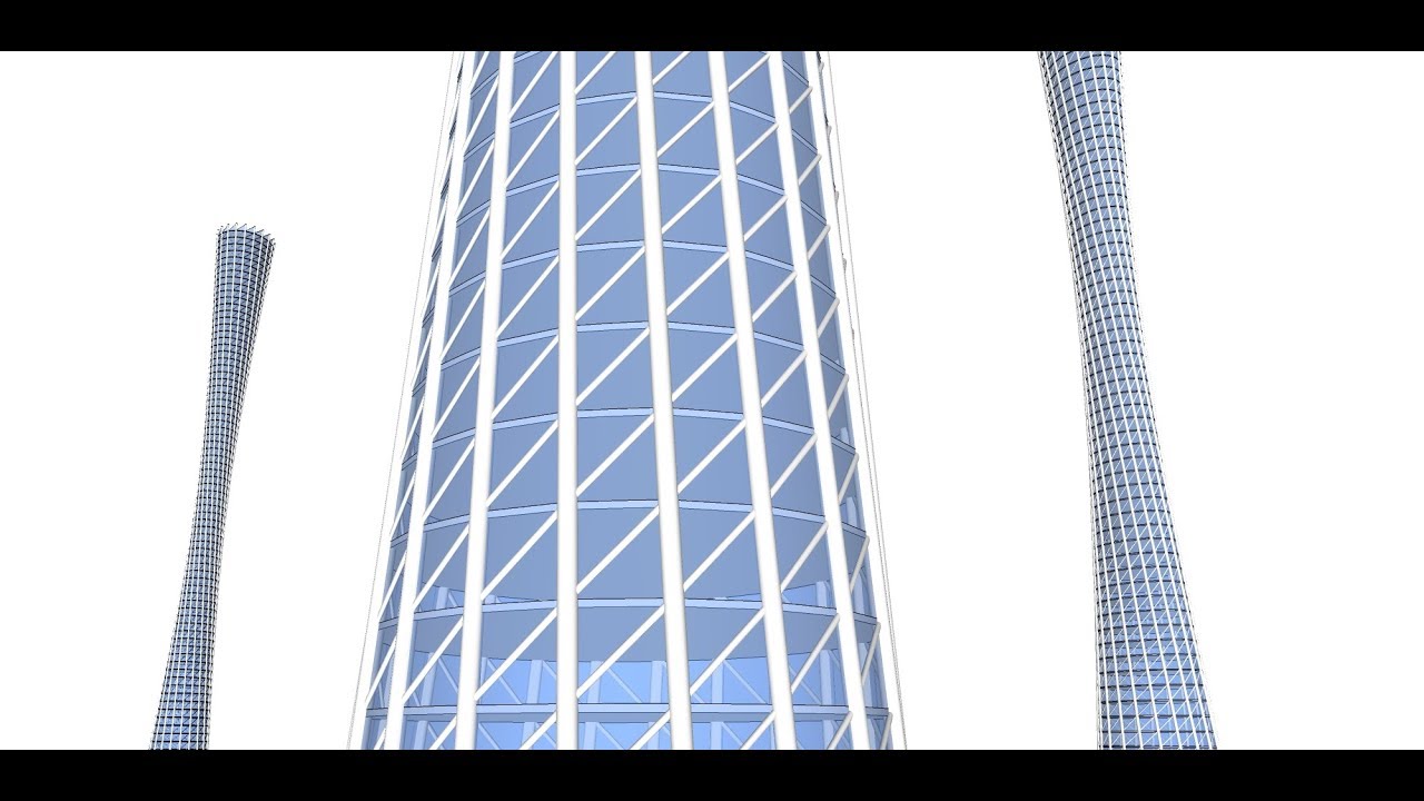 3D modeling Canton Tower using Sketchup - YouTube