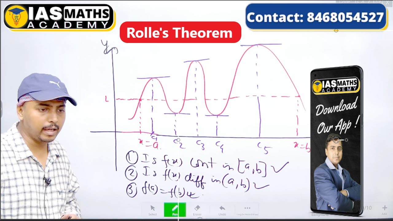 BPSC 68 Mathematics Optional | Demo Class | Rolle's Theorem | Single ...