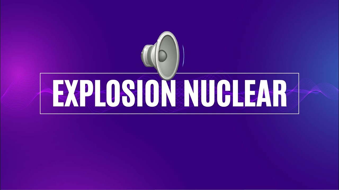 EXPLOSIÓN NUCLEAR – EFECTO DE SONIDO || EXPLOSIÓN BOMBA NUCLEAR || BOMB ...