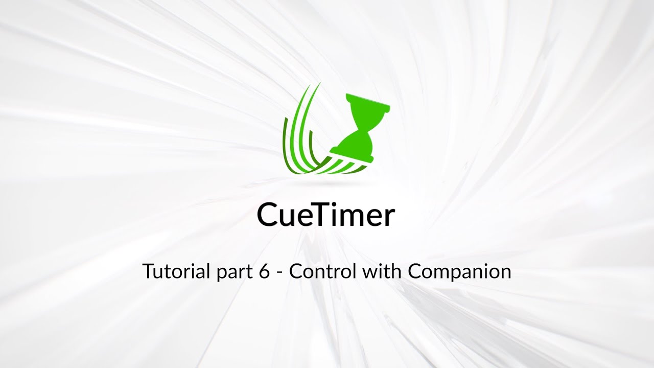 CueTimer tutorial part 6 - Control CueTimer with Companion and Elgato ...
