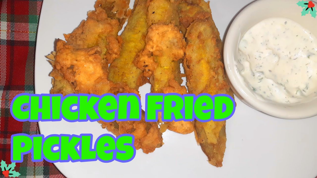 COOKMAS DAY 16, Chicken Fried Pickles with Homemade Ranch, Quick Recipe ...