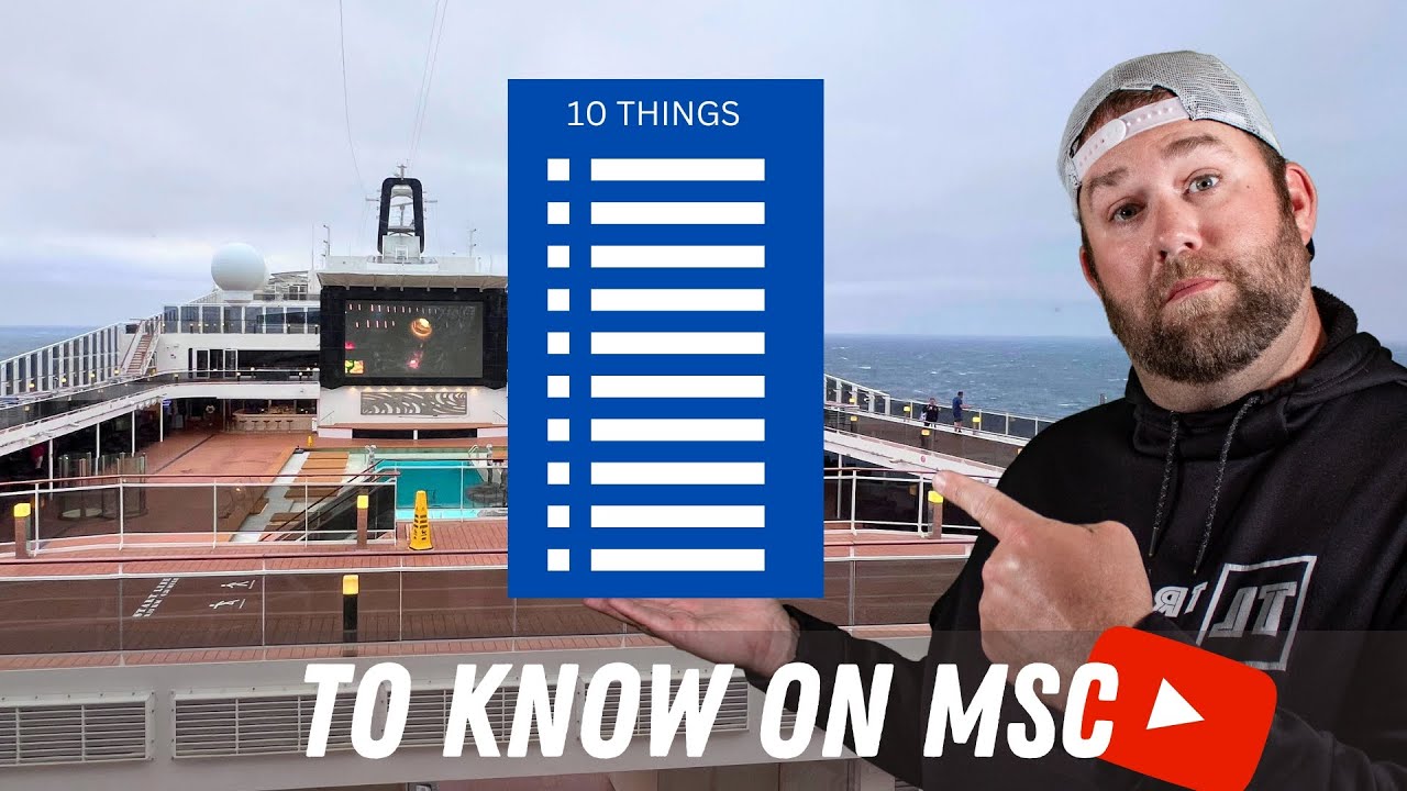 10 Tips before Booking MSC - YouTube