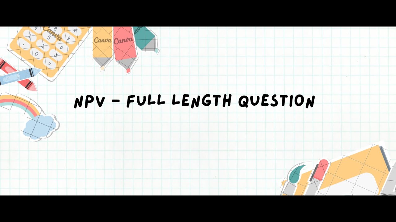 NPV - Full length Question - ACCA AFM / FM - YouTube