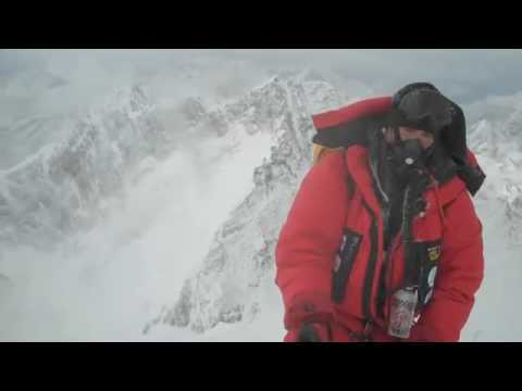 Rob Hill on the South Summit of Everest - YouTube
