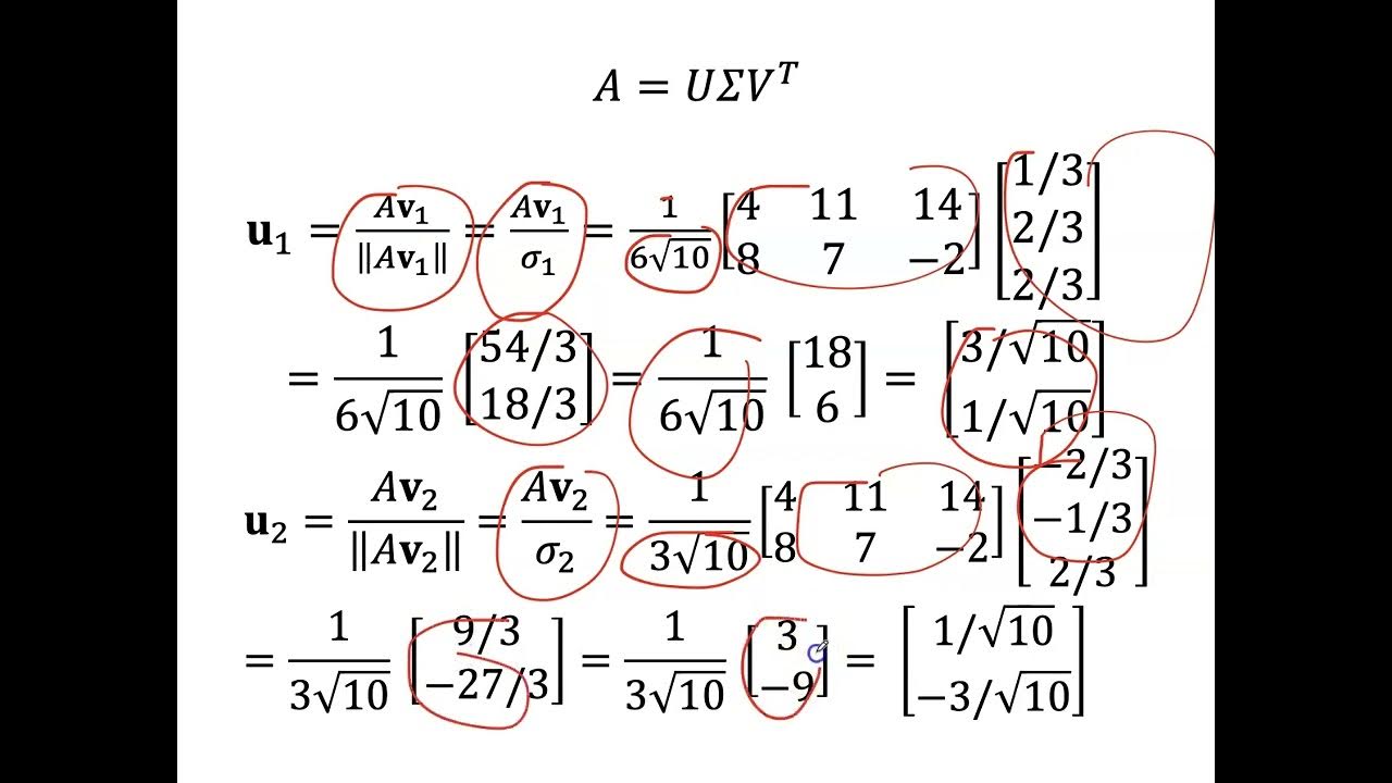 Singular Value Decomposition - YouTube