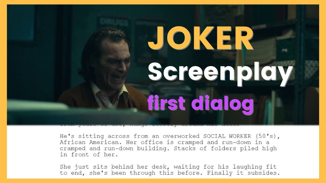 Joker opening dialog + screenplay - YouTube