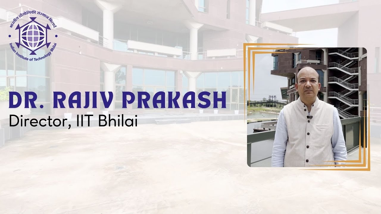 Dr. Rajeev Prakash, Director - IIT Bhilai speak about the launch of 3 ...