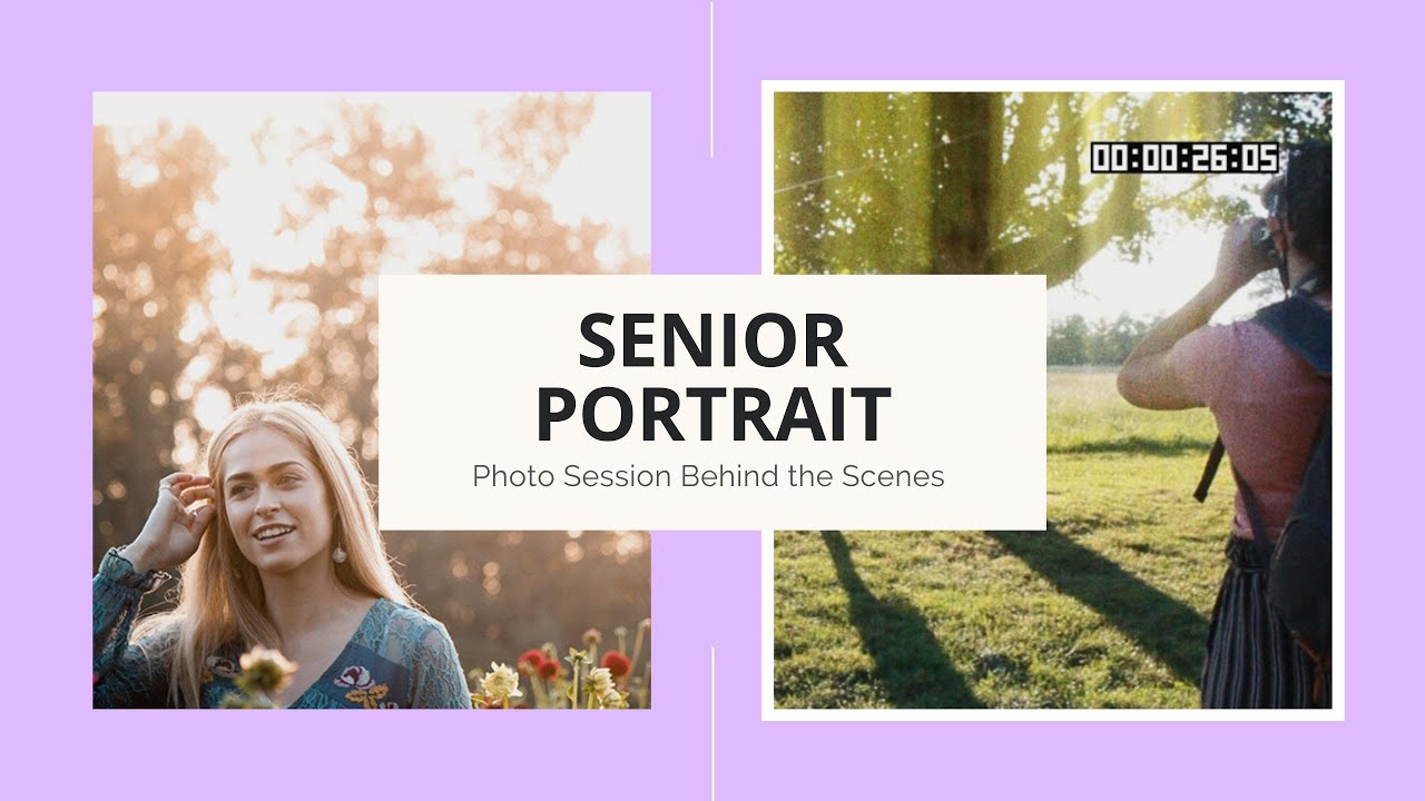 Senior Portrait: Photo Session Behind the Scenes - YouTube
