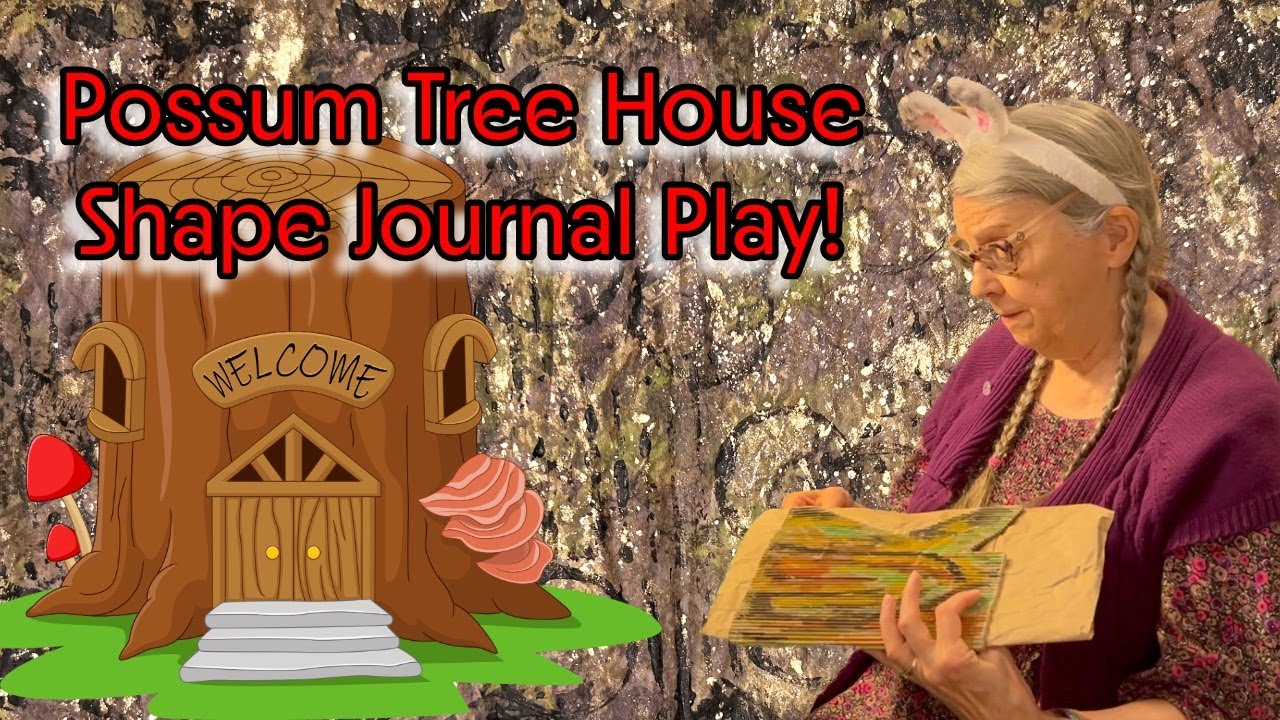 THE POSSUM TREE HOUSE: A SHAPE JOURNAL & MORE PAINTY PAPER FUN! - YouTube