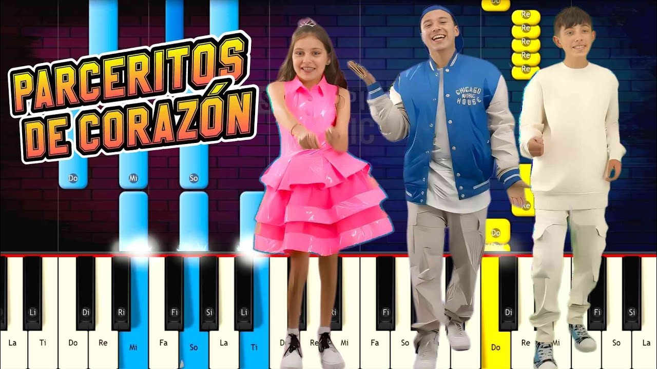PARCERITOS de CORAZÓN - PARCERICO Piano Tutorial e Intrumental ...