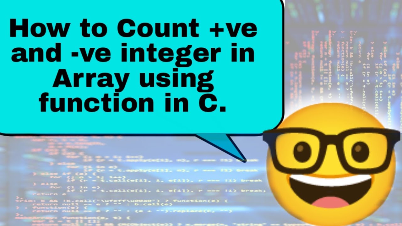 How To Count ve ve Integers In An Array How To Numbers Of how-to-count-ve-ve-integers-in-an-array-how-to-numbers-of