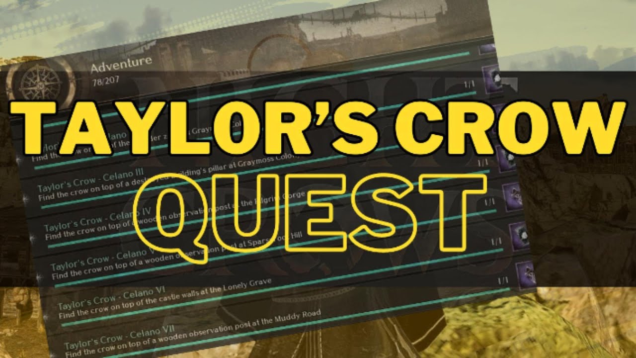 NIGHT CROWS | TAYLOR'S CROW QUEST: AVILIUS LOCATION - YouTube
