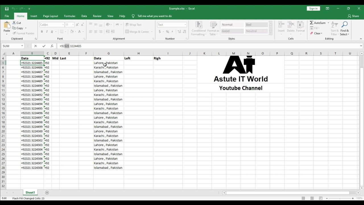 Flash Fill In Excel Data Cleaning Tricks In Excel Excel Wexcel Flash Fill In Excel Data Cleaning Tricks In Excel Excel Wexcel