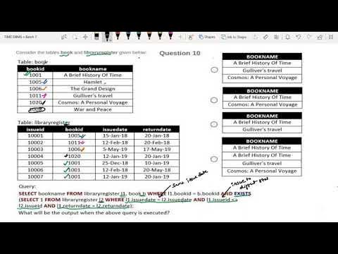 9. ORACLE: Exist and with clause... - YouTube