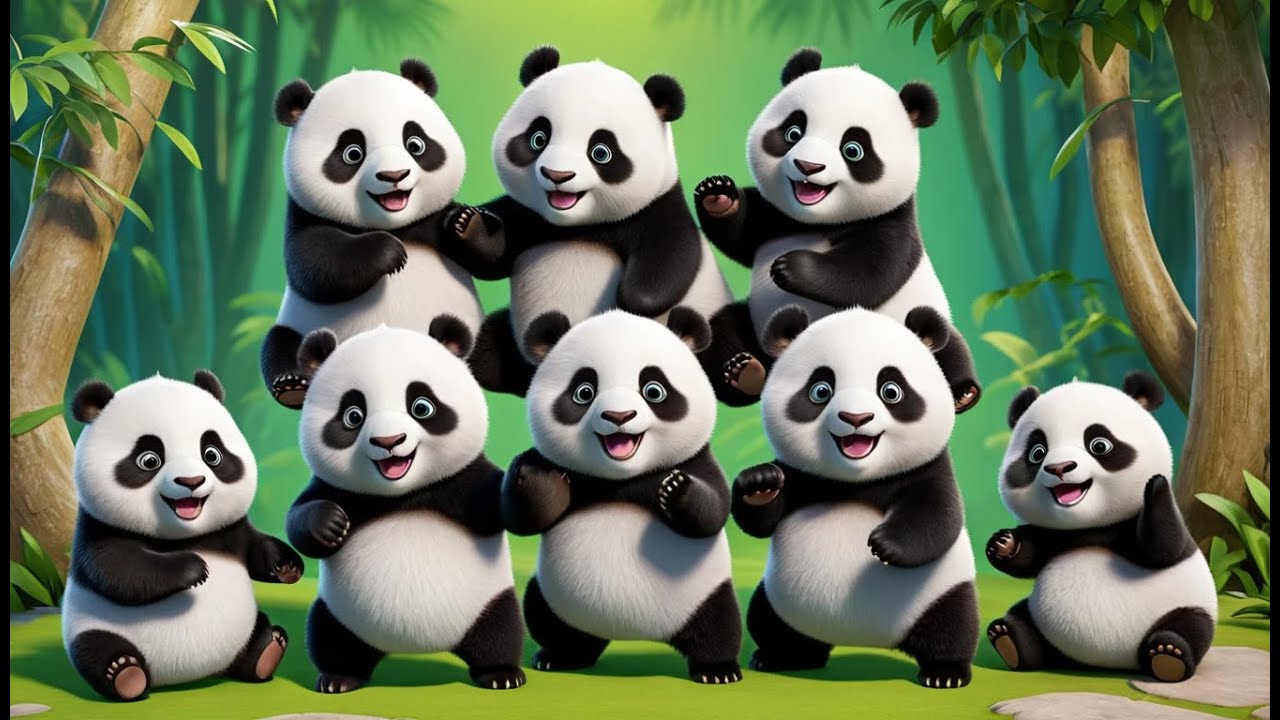 Counting 10 Little Pandas – Math Fun in Bamboo Forest | Fun Kids Song ...