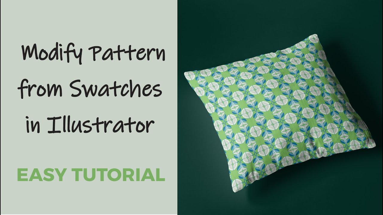 How to Modify a Pattern from Swatches in Illustrator | Quick & Easy ...
