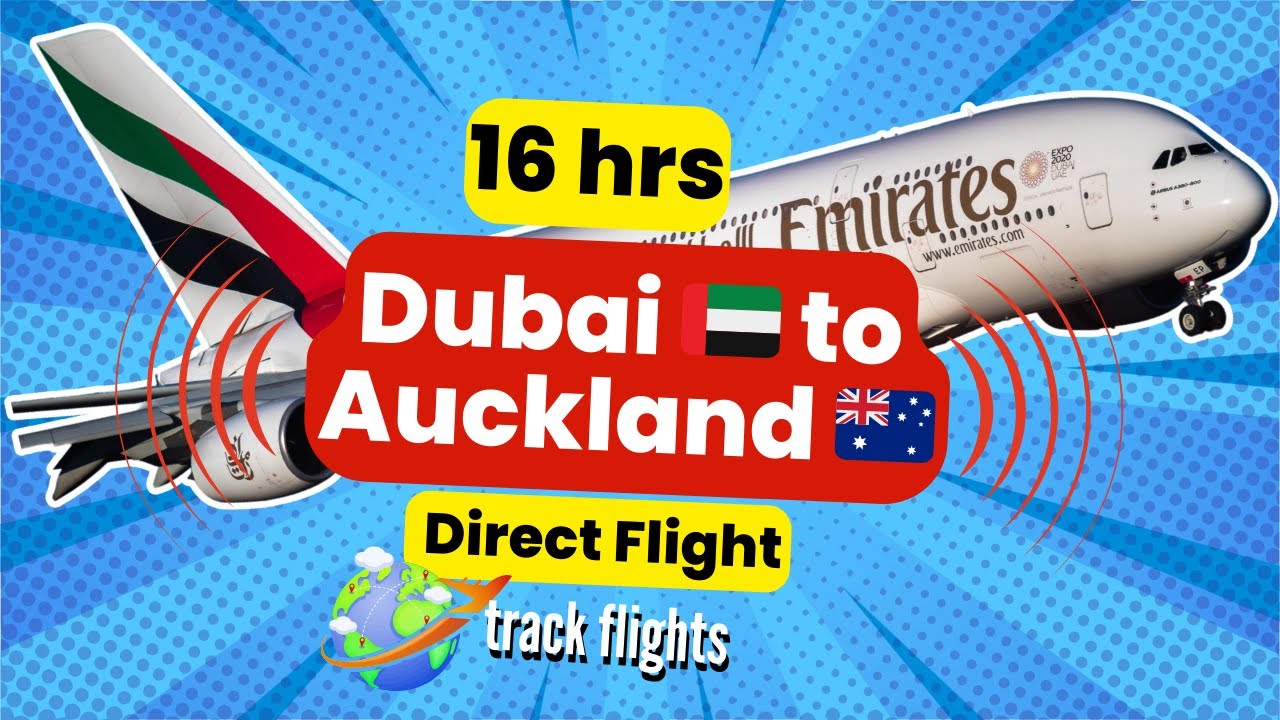 Dubai to Auckland New Zealand 🇳🇿 Emirates 16 hrs | dubai to nz flight ...