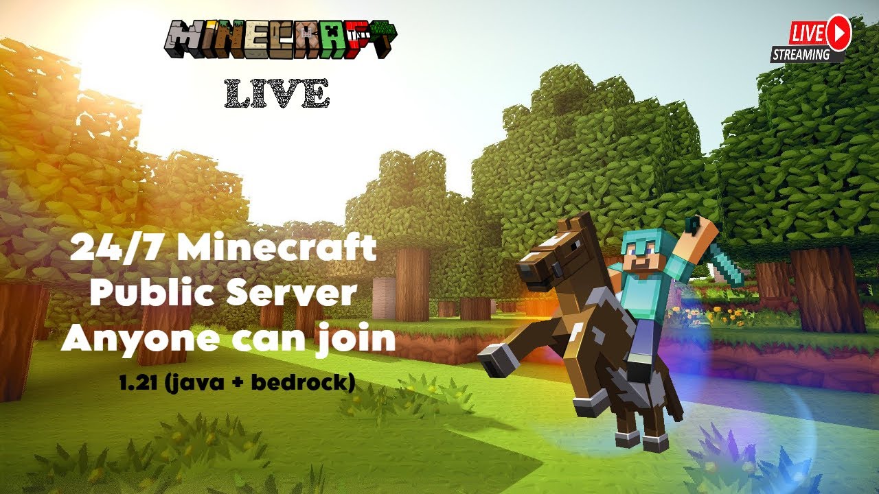 24/7 Minecraft Public SMP With You Guys | Free To Join || Java + PE | # ...