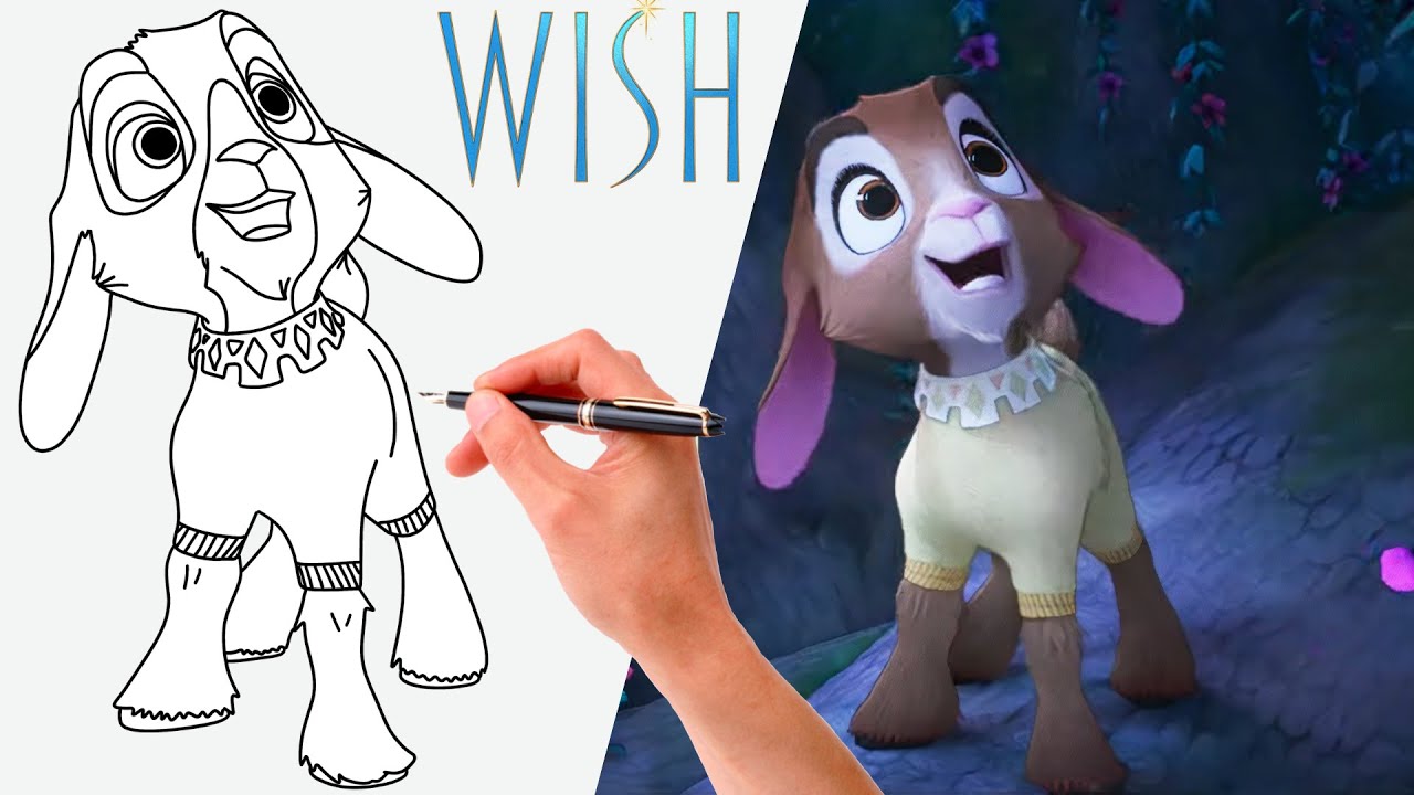 How To Draw VALENTINO from WISH | SUPER EASY DISNEY DRAWING - YouTube