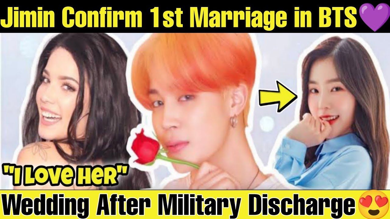 Jimin Confirm 1st Marriage in BTS 💜 BTS Jimin Wedding Soon ️ Jimin ...